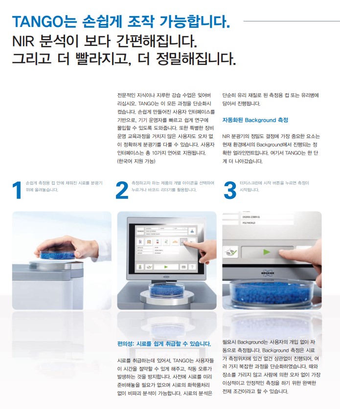 FT-NIR - TANGO : 차세대 근적외선 분광분석기