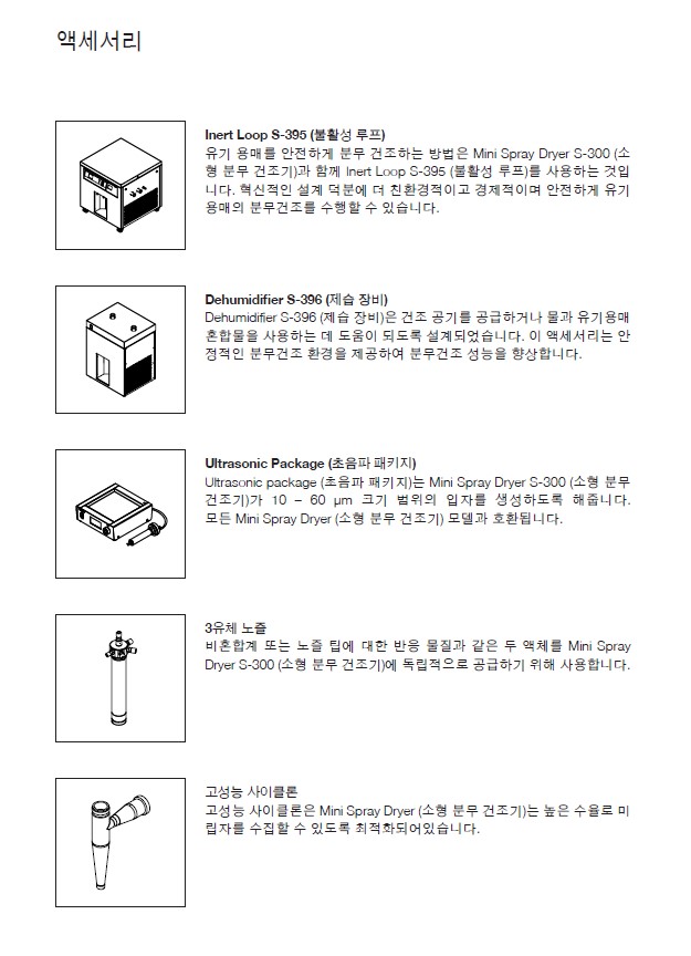 BUCHI 분무건조기 - Mini Spray Dryer S-300 (소형 분무 건조기)