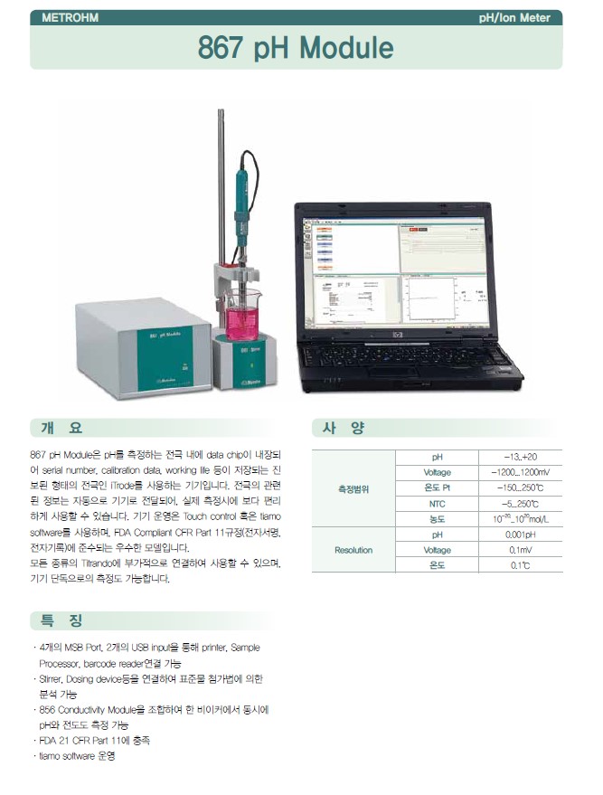 pH/Ion/Conductivity - 867 pH module